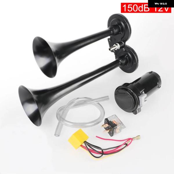 オートバイ ボート トラック 12V 80A リレー 12V 車用電動ホーン 150DB 大音量 デュアルトランペット エアコン プレッサー カスタム パーツ アクセサリーHigh-concerned chemical:NoneSpecia...