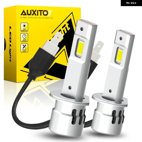 2個 H1 LED ヘッドライト バルブ 20000LM 6500K ホワイト ターボLED ヘッドランプ ハイ/ロービーム フロント ドライビングライト ファン 20000LM カスタム パーツ アクセサリーHigh-concerned ...