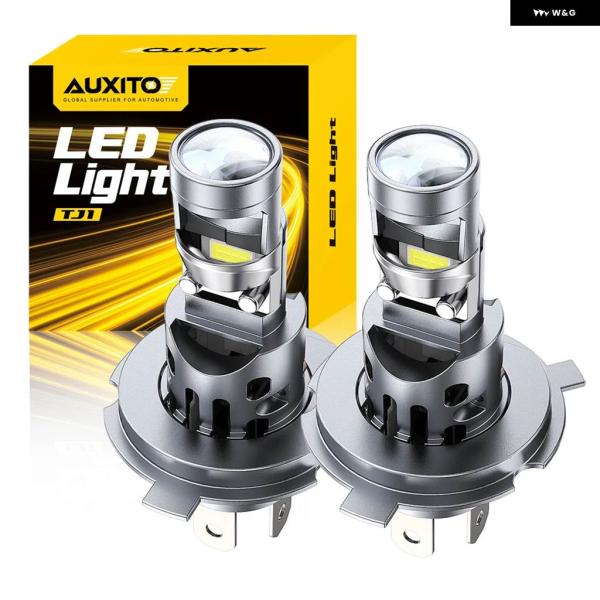 2個 20000LM 80W ターボ H4 LEDランプ レンズ 9003 ハイ/ロービーム プロジェクター ヘッドライト スポットライト 12V ホワイト カスタム パーツ アクセサリーHigh-concerned chemical:No...