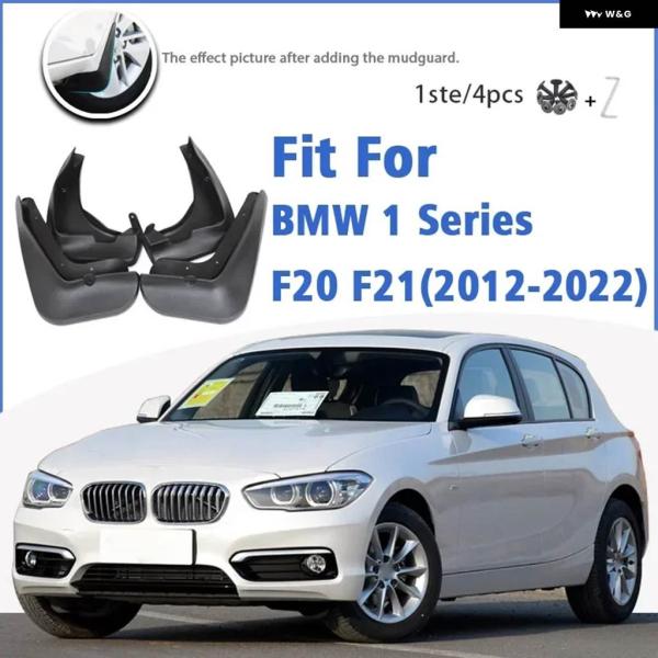 BMW 1シリーズ BMW 116 118 F20 F21 2012-2022用 フェンダー ガード スプラッシュ フロント リア 車用 4個セット カスタム パーツ アクセサリーHigh-concerned chemical:NoneOr...