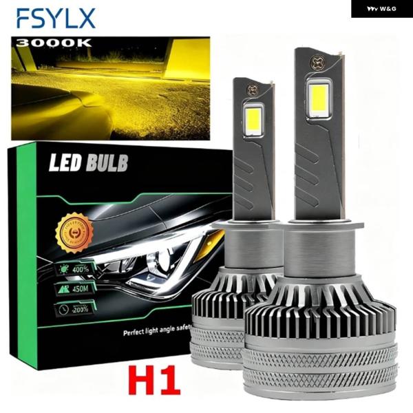 200W H1 LED ヘッドライト バルブ 21000LM X8 3000K H1 車用LED ヘッドライト ハイビーム ロービーム カスタム パーツ アクセサリーHigh-concerned chemical:NoneCar Brand...