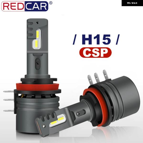 2個 H15 LED バルブ CANBUS カー ヘッドライト 50W 12000LM スーパーCSPチップ搭載 ドライビングライト スーパーホワイト 6000K カスタム パーツ アクセサリーCar Brand:AllWattage:50...