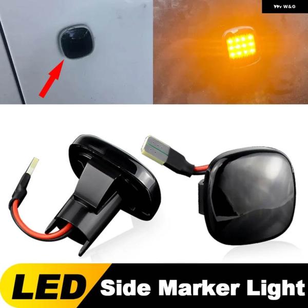 2個LED サイド マーカーライト ウィンカー ブリンカー OEM#4D0949127 スコダ ファビア オクタビア MK1 MK2 アウディ A3 A4 B5 A8 シート用 カスタム パーツ アクセサリーHigh-concerned c...