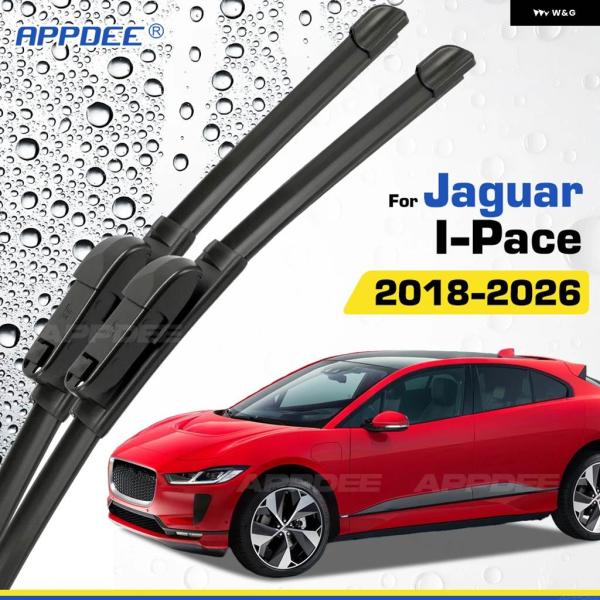 ジャガー I-PACE 2018-2026シリコンゴム ワイパー フロント ワイパー ブレード フロントガラス / カスタム パーツ アクセサリーHigh-concerned chemical:NonePlacement:FRONTBran...