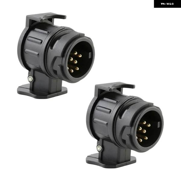 2個パック 13ピン7ピンへトレーラープラグ アダプター 12V 防水 牽引バーコネクター 確実なソケット接続を カスタム パーツ アクセサリーHigh-concerned chemical:NoneOrigin:Mainland Chin...