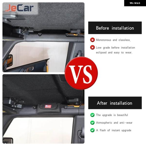 フォード ブロンコ 2021年以降 カー ルーフ ロールバー グラブハンドル ストレージバッグ アームレスト ポーチバッグ インテリア カスタム パーツ アクセサリーHigh-concerned chemical:NoneOrigin:Ma...