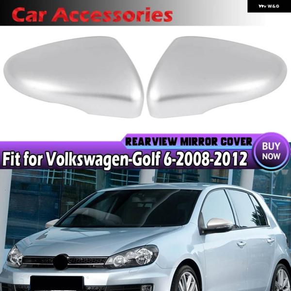ミラー カバー シルバー ハウジング VW ゴルフ 6 MK6 GTI トゥーラン 2010 - 13 サイドウィングミラー キャップ カスタム パーツ アクセサリーHigh-concerned chemical:NoneBrand Nam...