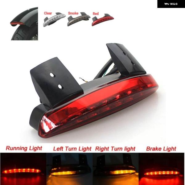 オートバイ リアフェンダー テールライト テールエッジ テールライト LED ブレーキウィンカー ハーレー スポーツスター XL883アイアンXL1200 R V 72 48 カスタム パーツ アクセサリーBattery Included:...