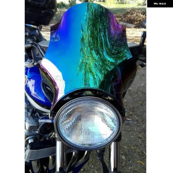 ウインドシールド ウインドスクリーン 1992-2019 ホンダ CB400 CB400SF CB 400 SF スーパーフォー ハイパーVTEC ヘッドライト サイド マウント ブラケット カスタム パーツ アクセサリーHigh-conc...