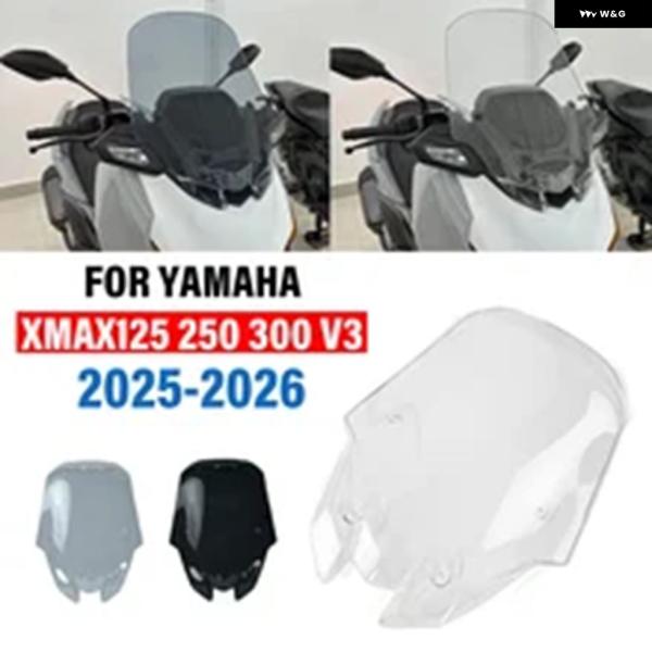 ヤマハ XMAX125 XMAX250 300 V3 2025 オートバイ フロントスポイラー ウインドシールド ウインド ディフレクター ウインドスクリーン フェアリング シールド カスタム パーツ アクセサリーHigh-concerne...