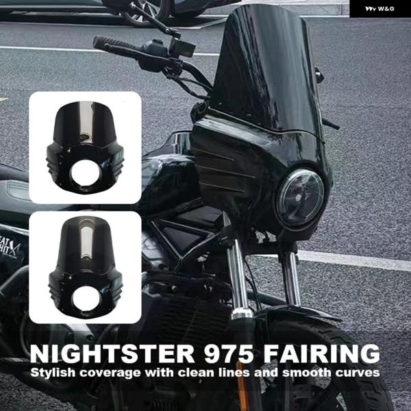 2022 NIGHTSTER 975 フロント ヘッドライト フェアリング カバー キット スモークウインドシールド視認性を最適化 カスタム パーツ アクセサリーHigh-concerned chemical:NoneItem Weight...