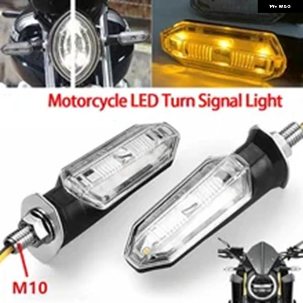 オートバイ LED ウインカーライト アンバー 10MM ミニ 12V モト インジケーター ランプ フロントリア ウインカーLEDライト カスタム パーツ アクセサリーBattery Included:NoHigh-concerned c...