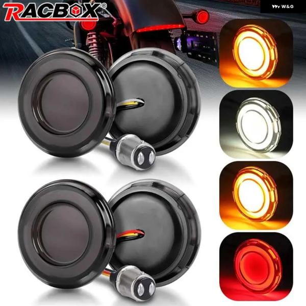 1157 丸型LEDウィンカーライト バルブ オートバイ ブレーキランプ フロントリア デイタイム ランニングライト ダイナ スポーツスター ツーリング ソフテイル カスタム パーツ アクセサリーBattery Included:NoHig...
