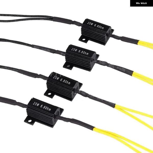 1ペア 抵抗パワー抵抗器負荷デコード抵抗器LEDミニターンフラッシュライトリペア部品25W 6.8Ω カスタム パーツ アクセサリーBattery Included:NoHigh-concerned chemical:NoneItem Ty...