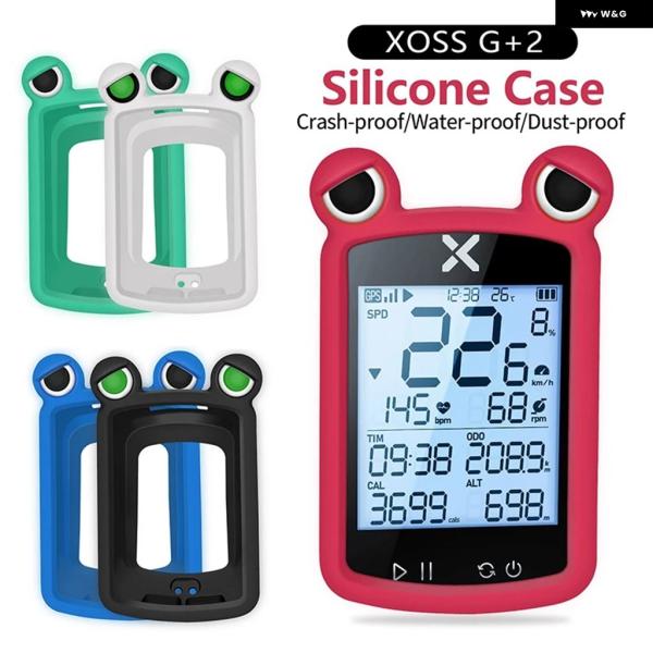 XOSS G2 G2+ PLUS サイクルコンピューター用シリコンカバー GPSスピード メーター カエル目スリーブ シリコンケース カスタム パーツ アクセサリーType:Bicycle Computer Protective caseM...