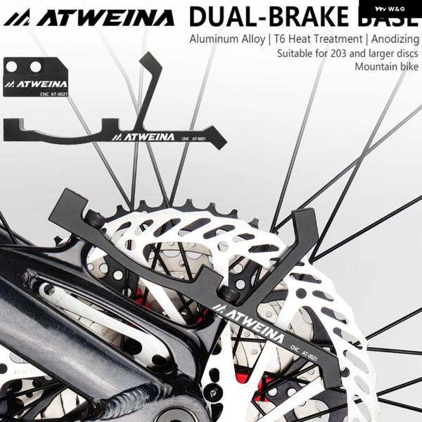 ATEWINA MTB デュアルディスクブレーキ アダプター キット ポスト マウント 203MM以上ローターとオイル パイプ ディバイダー カスタム パーツ アクセサリーHigh-concerned chemical:NoneModel ...