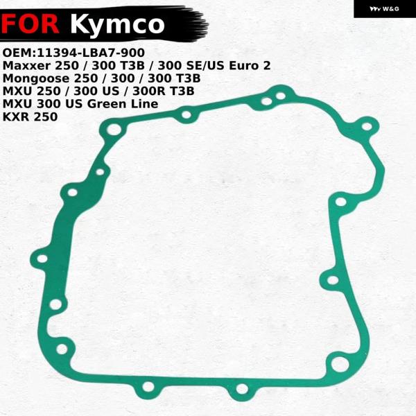 モト ジェネレーター カバー ガスケット KYMCO KXR 250 MAXXER 300 SE US EURO 2 T3B MONGOOSE 250 MXU 300 US グリーンライン 11394-LBA7-900 カスタム パーツ ア...