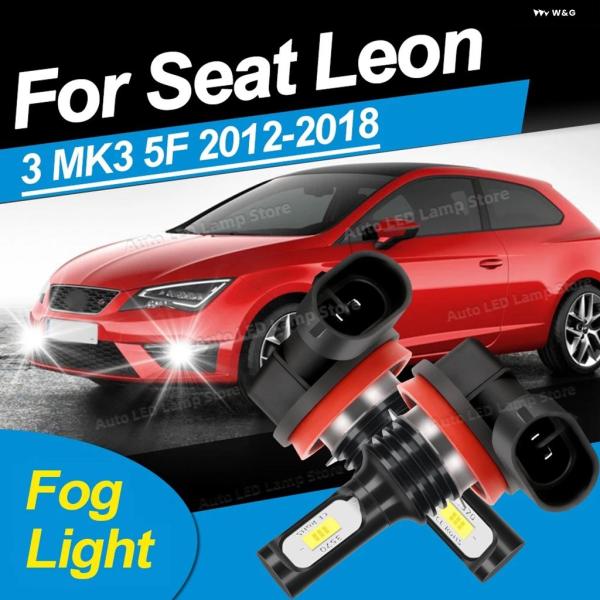 SEAT LEON 3 MK3 5F 2012 - 18 LED フロント フォグランプ 6000K バルブ カスタム パーツ アクセサリーHigh-concerned chemical:NoneVoltage:12 VOrigin:Mai...