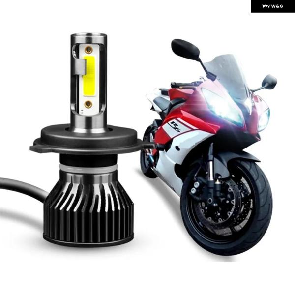 1個 H1 H4 H7 H11 オートバイ LED ヘッドライト 35W 6000K ホワイトランプ フォグランプ COB LED バルブ フロントライト ヘッドランプ モトスポットライト カスタム パーツ アクセサリーLumens:400...