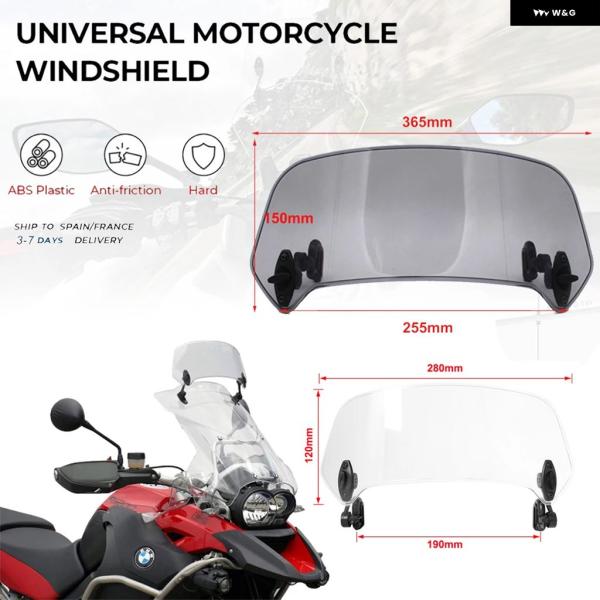 オートバイ ウインドシールドスポイラー クランプオン ウインドスクリーン ディフレクター 全 オートバイ モデル対応 カスタム パーツ アクセサリーHigh-concerned chemical:NoneOrigin:Mainland Ch...