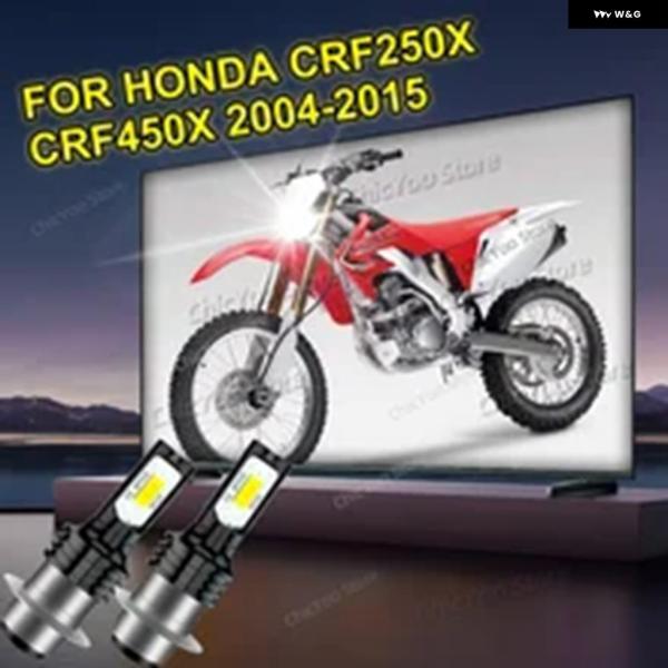 8W オートバイ LED ヘッドライト バルブ 6000K ライト ホンダ CRF250X CRF450X 2004-2015 2005 - 13 カスタム パーツ アクセサリーHigh-concerned chemical:NoneLum...