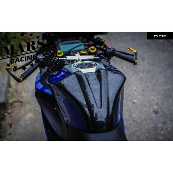 ヤマハ YZF-R125 R125 2019 - 22 バイク カーボンパターン タンク パッド ステッカー タンクプロテクトカバー ガード カスタム パーツ アクセサリーProtective parts:otherHigh-concern...