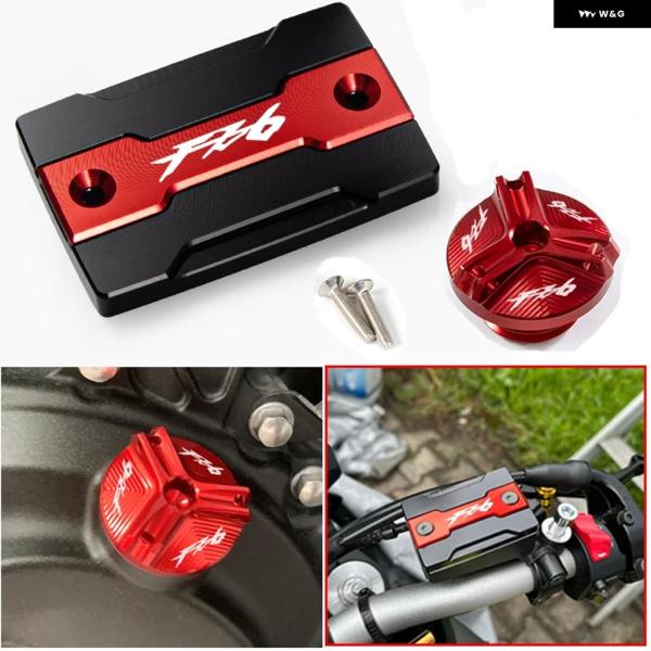 ヤマハ FZ6 FZ-6 ZF6N FZ6R FZ6S FAZER オートバイ フロントブレーキフルード タンクキャップ エンジン フィラー キャップカバー カスタム パーツ アクセサリーProtective parts:Engines &...