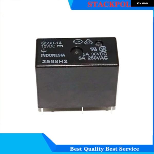5個 100% リレー G5SB-14-12VDC G5SB-14-5VDC G5SB-14-12VDC G5SB-14-24VDC G5SB 14 12VDC G5SB14 5A 5ピン 12V カスタム パーツ アクセサリーEU LVD...