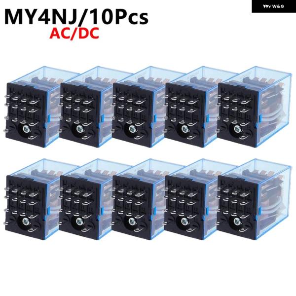 10個 MY4NJ HH54P MY4N-J 14ピン AC/DC 12V 24V 36V 48V 110V 220V 380V ミニリレー ミドル電磁リレー カスタム パーツ アクセサリーTheory:Time Relayis_custo...