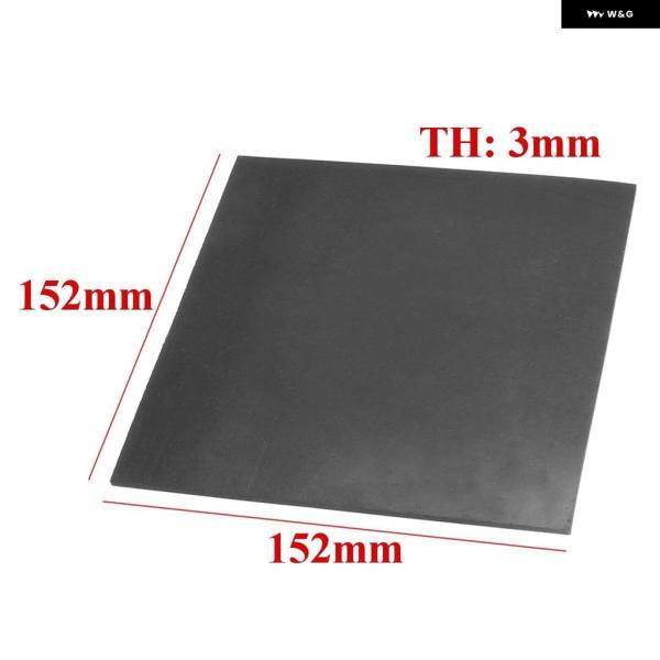 ZWART VIERKANT ゴム CHEMISCHE WEERSTAND HOGE TEMPERATUUR ゴムプレート 152*152*3MM BESTE カスタム パーツ アクセサリーHigh-concerned chemical:N...