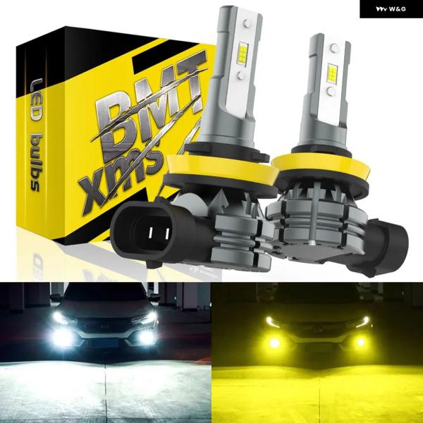 2個 60W 12000LM CANBUS H8 H11 9005 9006 車用 LED ライト フォグランプ H9 HB3 HB4 9145 H10 LED フォグランプ 6500K 3000K 12V ダイオード カスタム パーツ ア...