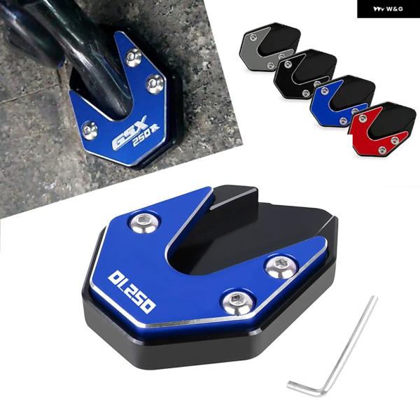 GW250 GSX250R GSX 250 R 2021-2023 DL250 オートバイ キック スタンド サポート プレート フットサイド スタンド パッド カスタム パーツ アクセサリーHigh-concerned chemical:...