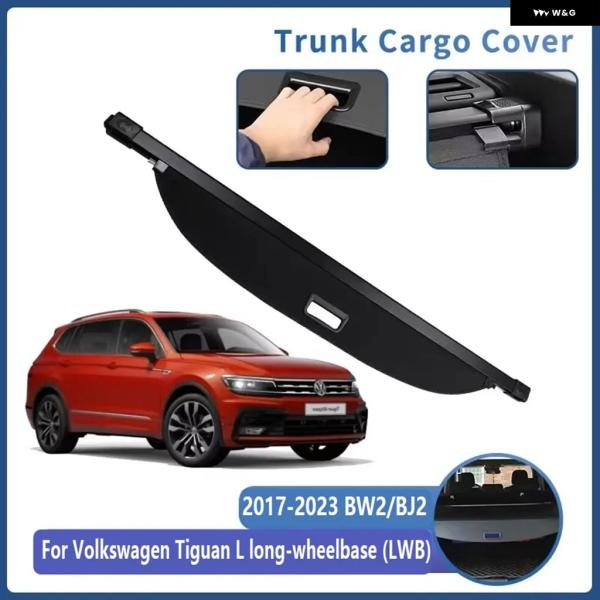 VW フォルクスワーゲン ティグアン L 2017〜2023 車用 トランク ブラケット リア トランク カーゴカバー 格納式カーテンパーティション プライバシーパーツ カスタム パーツ アクセサリーHigh-concerned chemi...