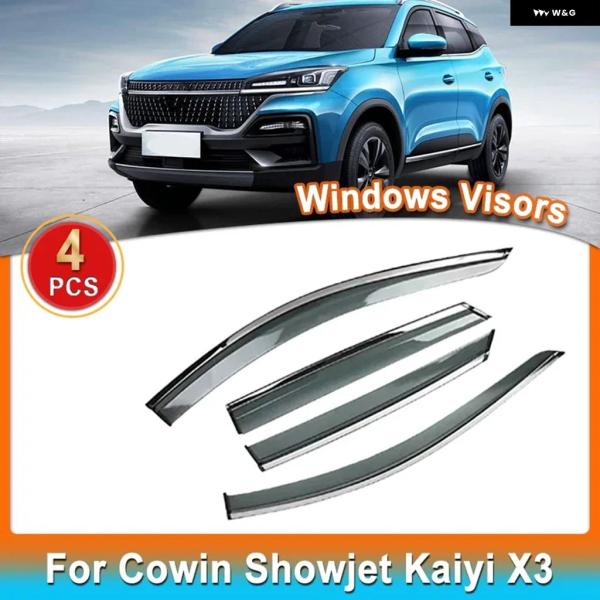 COWIN SHOWJET KAIYI X3 PRO EMC WAVE 3 2021 - 24 ウィンドウバイザー レインアイブロウガード ウィンドスモーク ウインドスクリーン アクセサリー カスタム パーツ アクセサリーMaterial:...