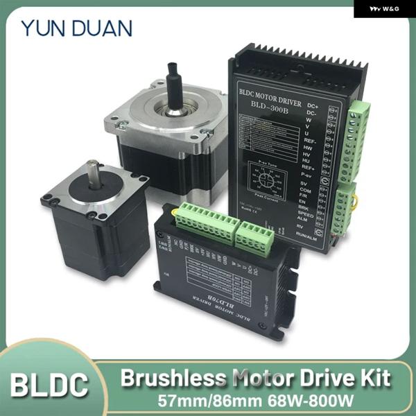 65W〜800W ブラシレスモータードライバーキット NEMA23/34 57/86MM BLDCモーター ホールセンサー 3000RPM DC24V/48V AC220V 0.2〜2.5NMPC B穴あけ カスタム パーツ アクセサリーH...