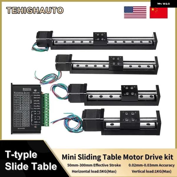 T型リニアガイドレールステージXYZ軸電動スライドテーブルミニスライドテーブルモーター駆動キット 電動リニアロック カスタム パーツ アクセサリーHigh-concerned chemical:NoneModel Number:T0601G...
