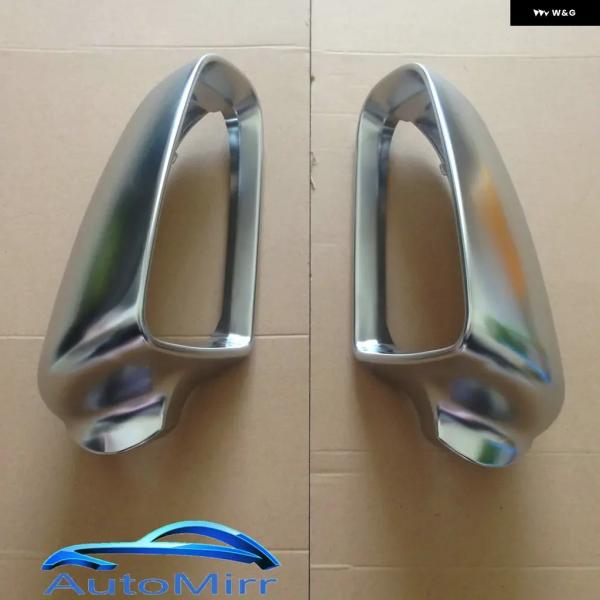 アウディ A3 S3 8P A4 B7 B6 A6 S6 4F C6 S4 スポーツバック サテン 2002 2004 2008 用 マットシルバー サイドミラー キャップカバー 2個 セット カスタム パーツ アクセサリーHigh-con...