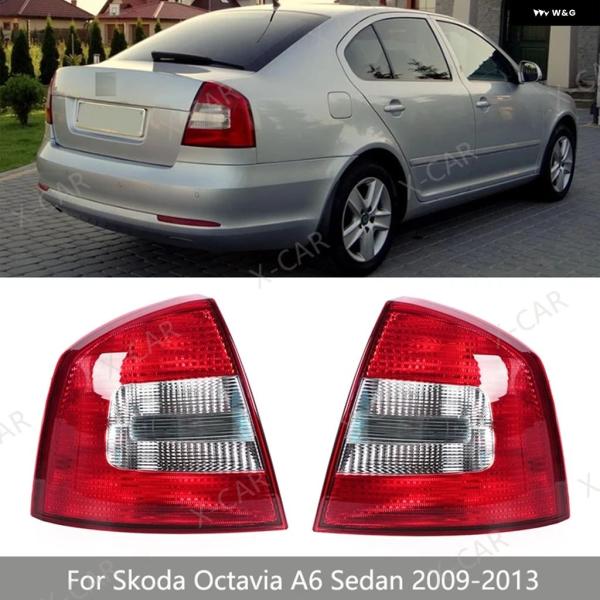 テールランプ SKODA OCTAVIA A6 セダン 2009 - 13 リア バンパー テールライト ストップ ブレーキランプ 1Z5945111B 1Z5945112B カスタム パーツ アクセサリーHigh-concerned ch...