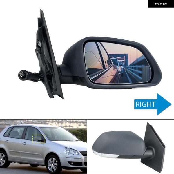 2005-09 VW ポロ 9N ハッチバック プライマー塗装 マニュアル ケーブル ウイング ドアミラー 右側 カスタム パーツ アクセサリーHigh-concerned chemical:NoneOrigin:Mainland Chin...