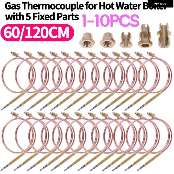 60CMガス熱電対温水ボイラー固定部品5個 ガス バルブ 誘導ライン熱電対オーブンボイラー カスタム パーツ アクセサリーHigh-concerned chemical:NoneActuator Mode:With Manual And I...