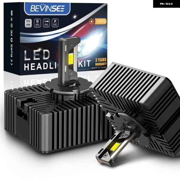 D5S LED 80W 8000LM D3S D3R D1S D1R D2S D2R CANBUS ヘッドライト HID キセノン ダイレクト アウディ A3 A4 A6 Q3 12V カスタム パーツ アクセサリーHigh-concern...