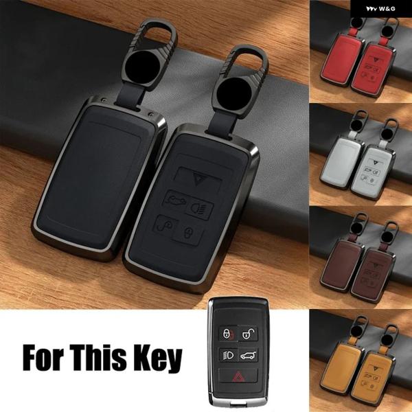 レザー製カー リモコン スマートキーケースカバー ホルダー キー チェーン ランドローバー レンジローバー スポーツイヴォークヴェラールディスカバリー5 カスタム パーツ アクセサリーHigh-concerned chemical:None...