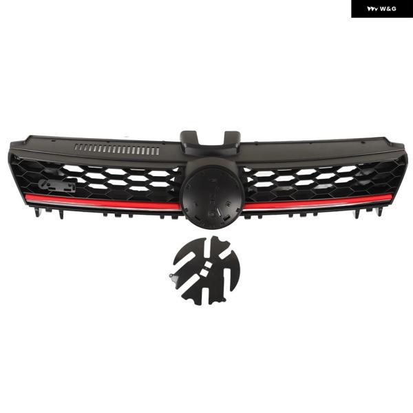 フロントセンター ラジエーター グリル 5G0853651 バンパー アッパー グリル 空力性能 VW ゴルフ GTI MK7 2012-2017 カスタム パーツ アクセサリーHigh-concerned chemical:NoneSpe...
