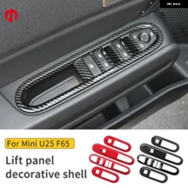ミニクーパーS F65 U25 カントリーマン ウィンドウリフトスイッチ ボタン カバー ドア アームレスト パネル ハンドル ホルダー カスタム パーツ アクセサリーHigh-concerned chemical:NoneSticker ...