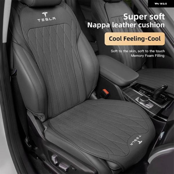 ナッパレザー製カーシート クッション カバー ソファ クッション テスラ モデルYモデル3モデルXモデルSサイバー トラック ロードスタースペースX対応 カスタム パーツ アクセサリーHigh-concerned chemical:None...