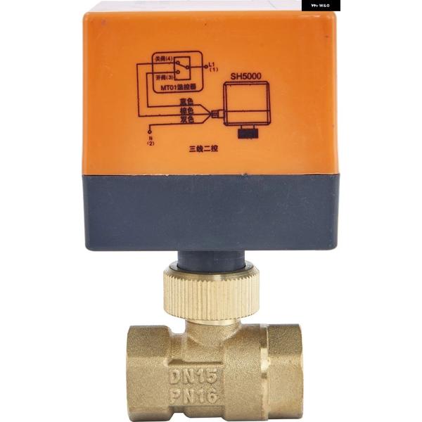 220V 12V 24V DN15 DN25 DN20 電動式ねじ込みボール バルブ AC 220V 2方向 3線式 1.6MPA アクチュエータ 水 ガス カスタム パーツ アクセサリーHigh-concerned chemical:No...