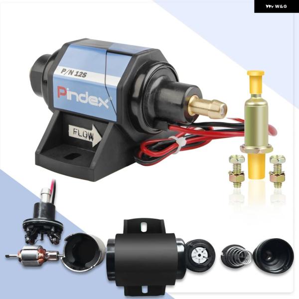 12S 電動燃料 ポンプ 4-7PSI キャブレター インライン 35 GPH/132 LPH ガソリン 高性能マイクロ燃料 ポンプ カスタム パーツ アクセサリーHigh-concerned chemical:NoneOther Part...