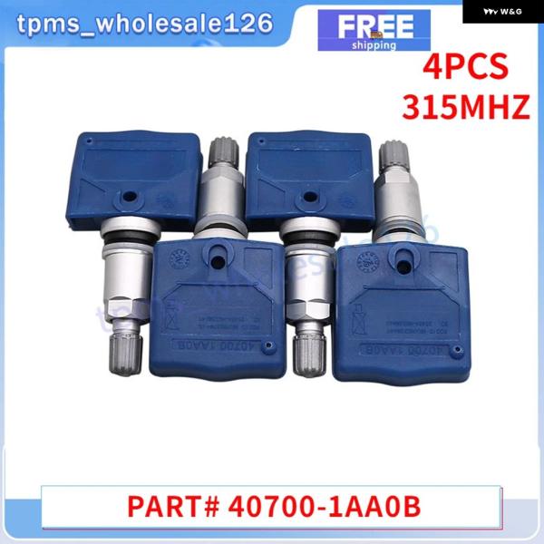 40700-1AA0B TPMS 315MHZ タイヤエア圧センサー 4個 セット INFINITI FX35 M45 QX5産 ALTIMA FRONTIER PATHFINDER SENTRA カスタム パーツ アクセサリーHigh-c...