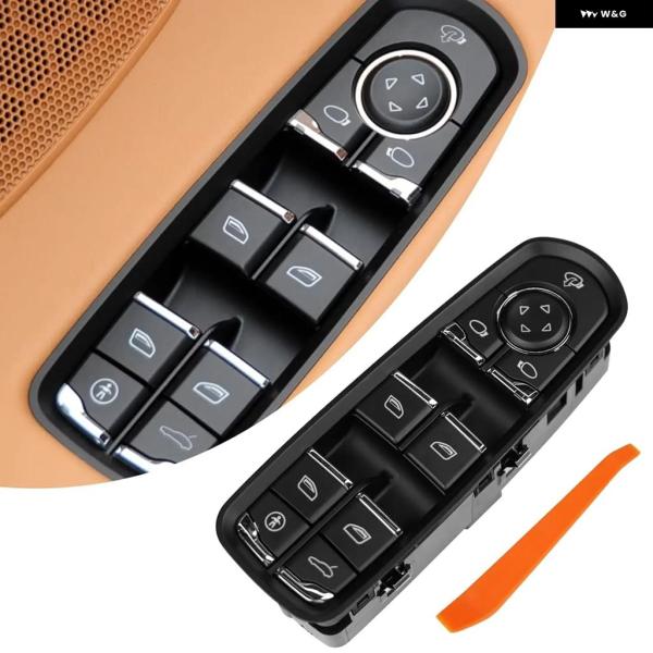 フロント左電動パワーウィンドウスイッチ ボタン マスター ポルシェ カイエン マカン パナメーラ 2011-2017 7PP959858MDML 7PP959858RDML カスタム パーツ アクセサリーHigh-concerned che...