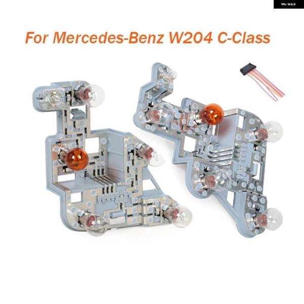 テールライト ランプ 電球 メルセデス ベンツ W204 C クラス C180 C200 C280 C300 C320 2007-2011 ホルダー キャリア 回路基板ソケット 1セット カスタム パーツ アクセサリーHign-concer...